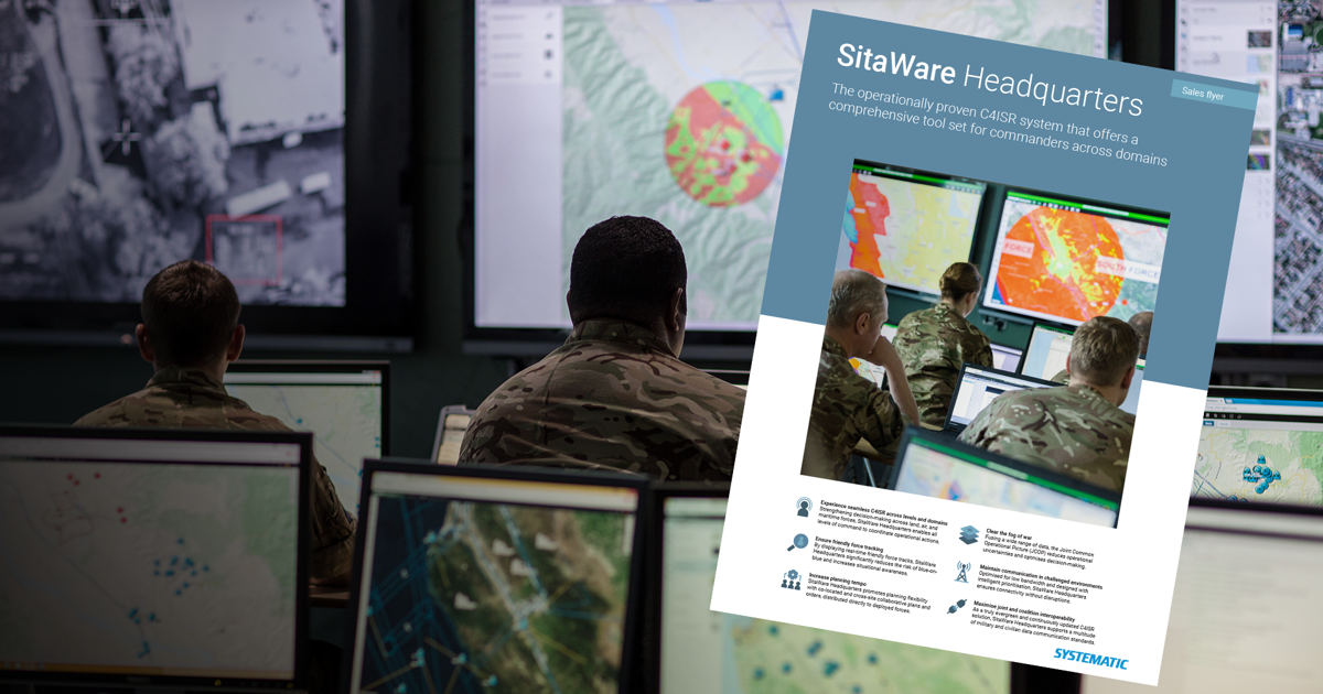 SitaWare Headquarters Flyer – Trusted C4ISR for All Domains