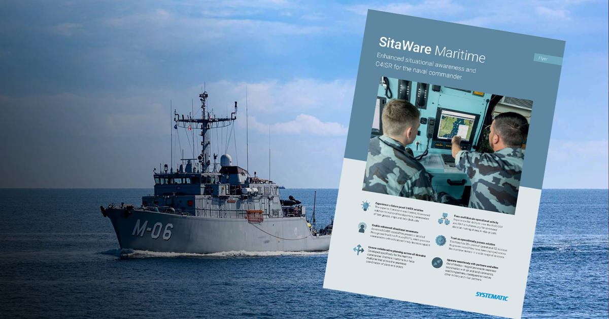 Optimize Naval C4ISR with SitaWare Maritime Solutions